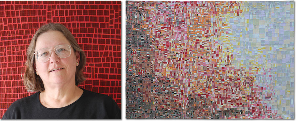 Kathleen Loomis | Working with Pieced Lines quilt art class | Crow ...